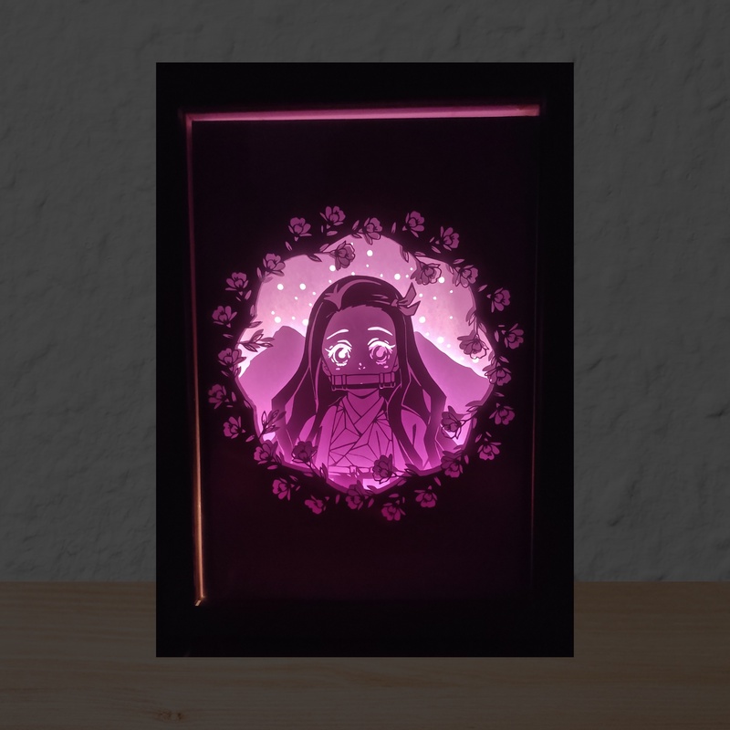 SHADOW BOX - DEMON SLAYER NEZUKO KAMADO | Shopee Brasil