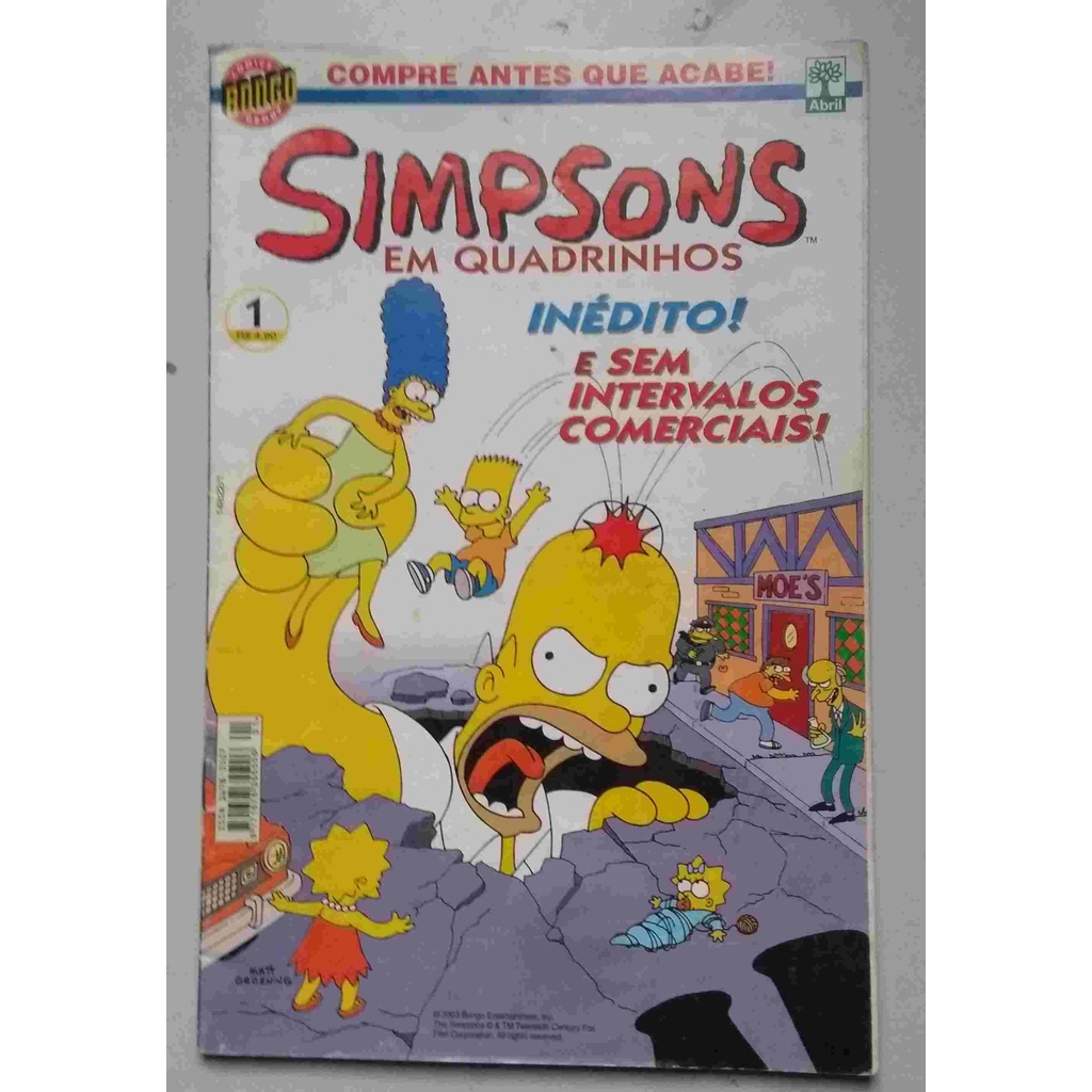 Revista Simpsons: 1 de Matt Groening | Shopee Brasil