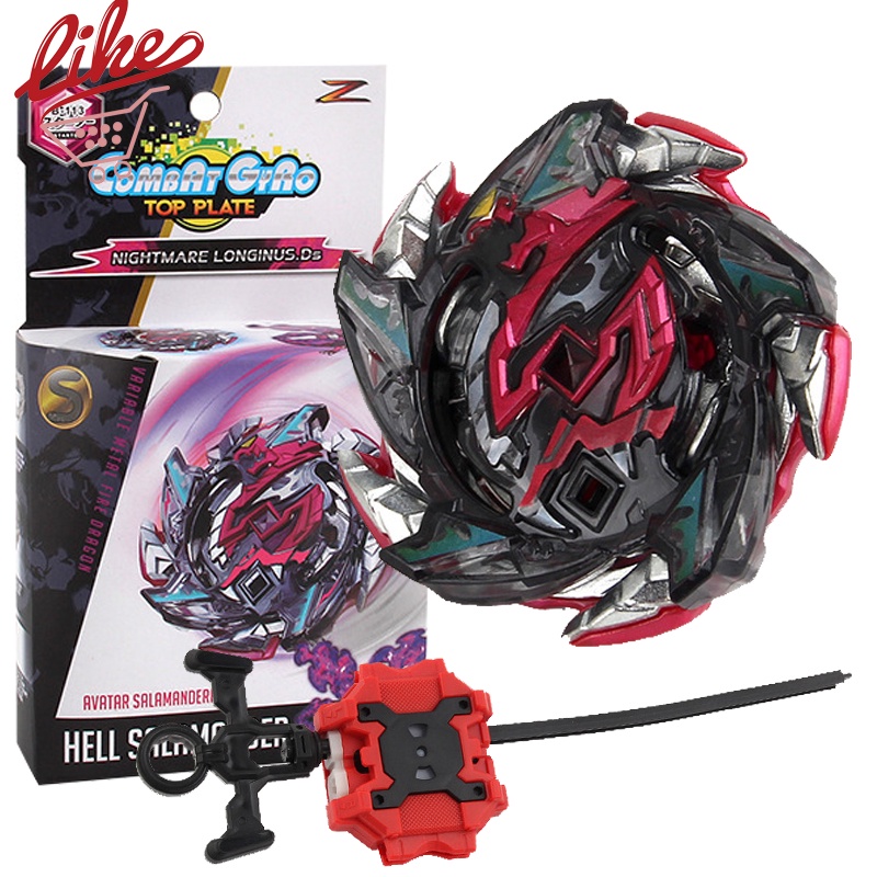 Kit Beyblade Burst B-113 Hell Salamander , Giroscópio Com Caixa De ...