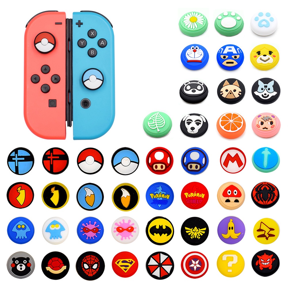Joycon Analog Stick Joystick Controller Performance Thumb Grips Pokémon Super Mario Bro Zelda