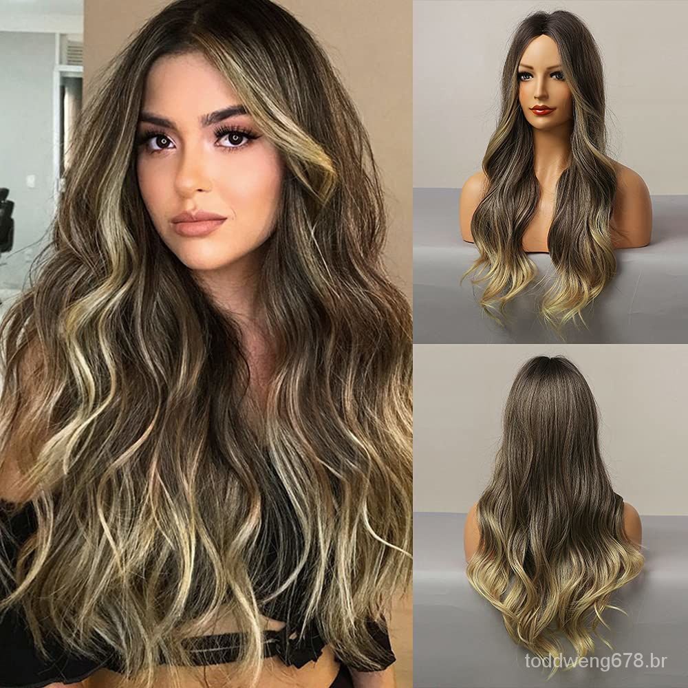 Perucas populares na Europa e nos Estados Unidos | Shopee Brasil