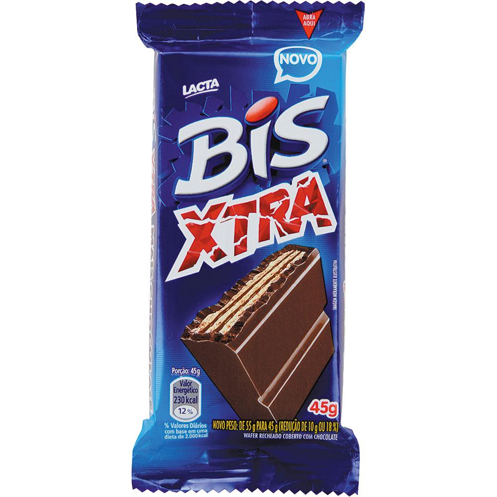 Barra de Chocolate Bis Xtra Lacta 45g | Shopee Brasil