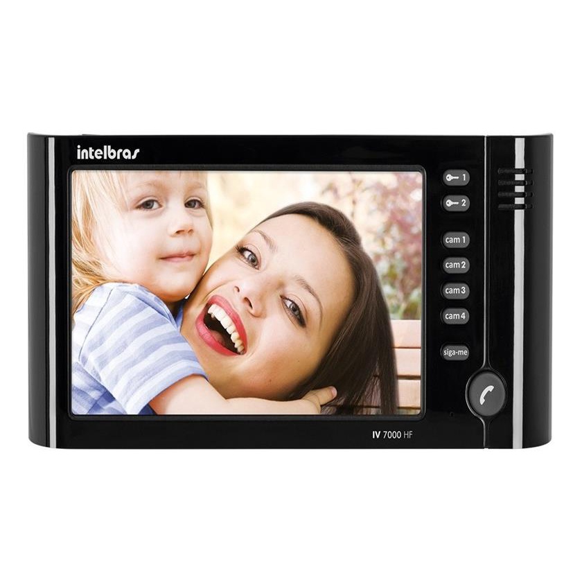 Monitor Modulo Interno Iv 7000 Hf Lcd Preto Intelbras | Shopee Brasil