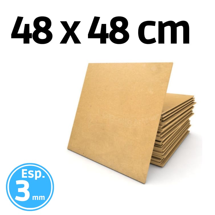 Placa Chapa MDF Cru 3mm 48x48 cm Quadro Artesanato | Shopee Brasil