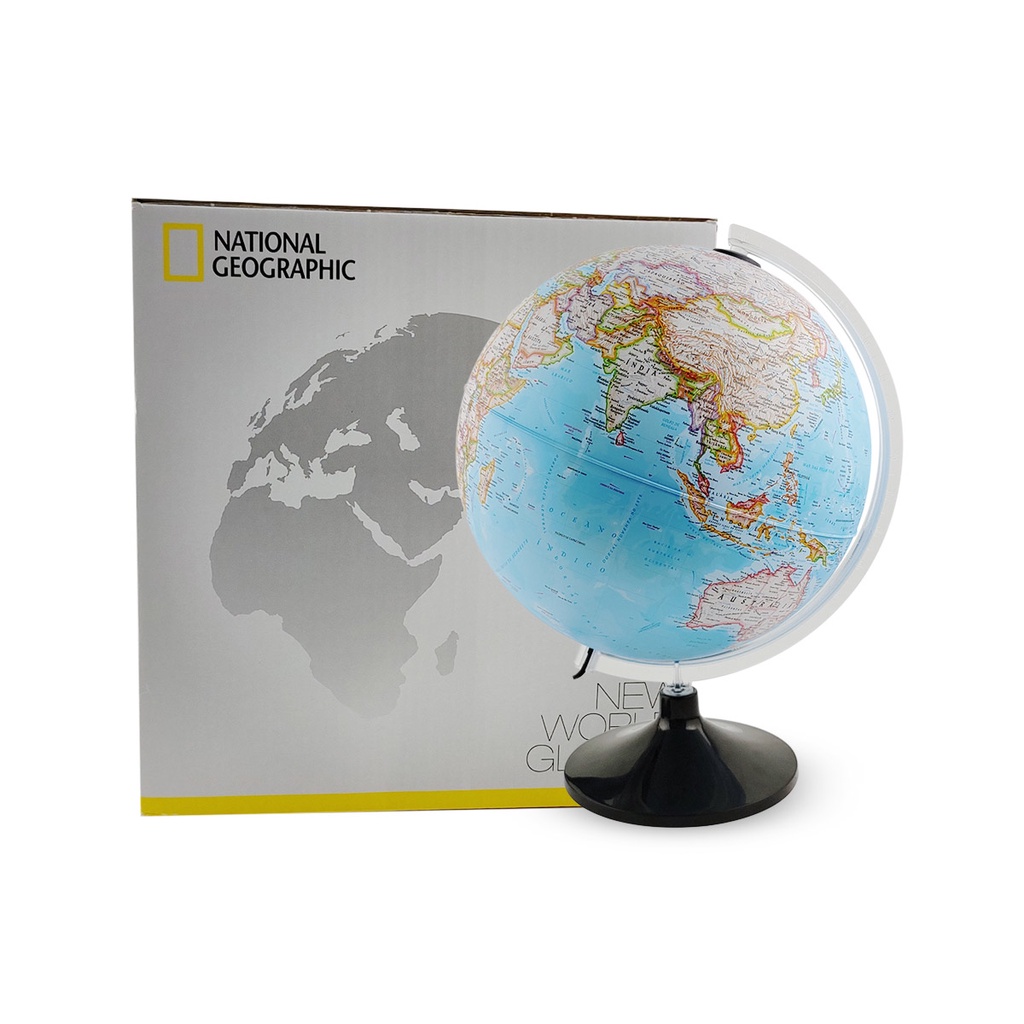 Globo Terrestre Decorativo Iluminado Carbon Calssic 30cm National ...