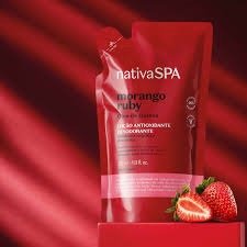 Hidratante Loção Refil Nativa SPA Morango Ruby O Boticário 400ml ...
