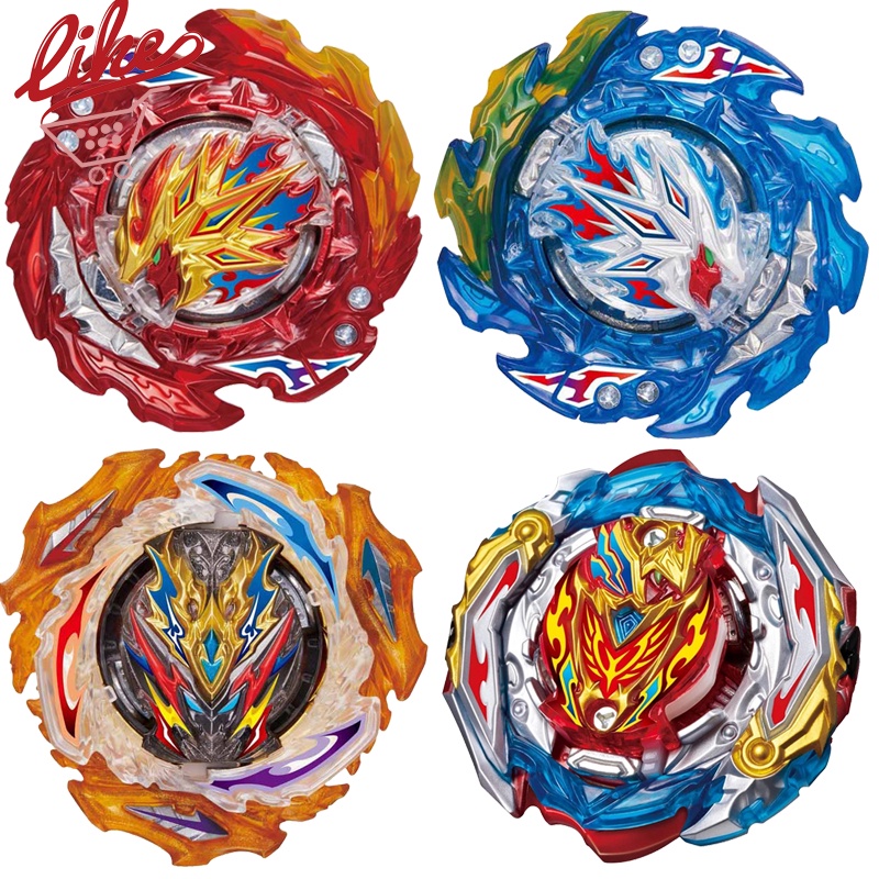 Kit 4pcs Beyblade Burst Flame B-203 Ultimate Fusion DX Set B-201 Zest Achilles | Shopee Brasil
