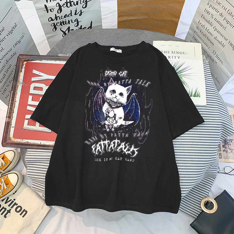 Camiseta Básica Patta Talk Cat | Shopee Brasil