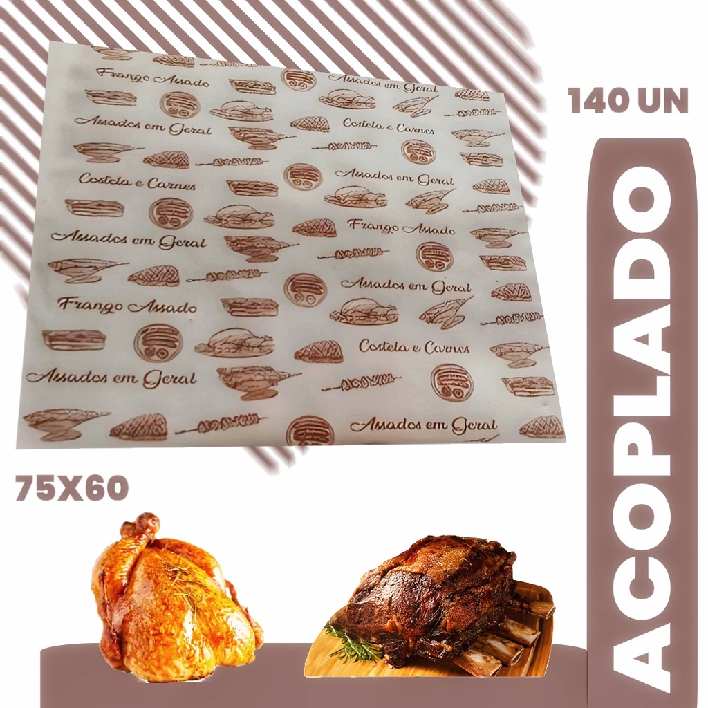 PAPEL ACOPLADO DELIVERY ASSAR FRANGO COSTELA EMBALAR ASSADOS | Shopee ...