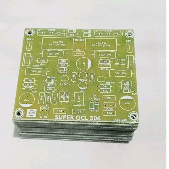 Amplificador De Potência Do Driver Pcb Super OCL SOCL 506 Fibra FR4 ...
