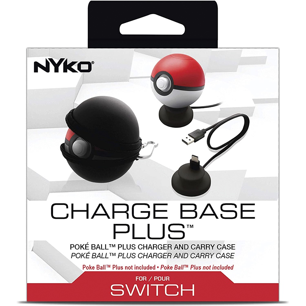 Charge Base Plus Poke Ball Nyko - Nintendo Switch - Corre Que Ta Baratinho