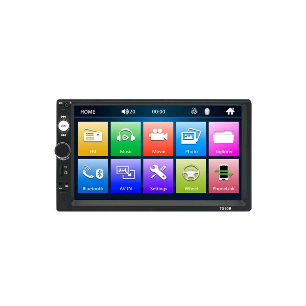 7010B 7012B 7018B 2 Din Bluetooth Rádio Estéreo 7 " HD Carro Áudio ...