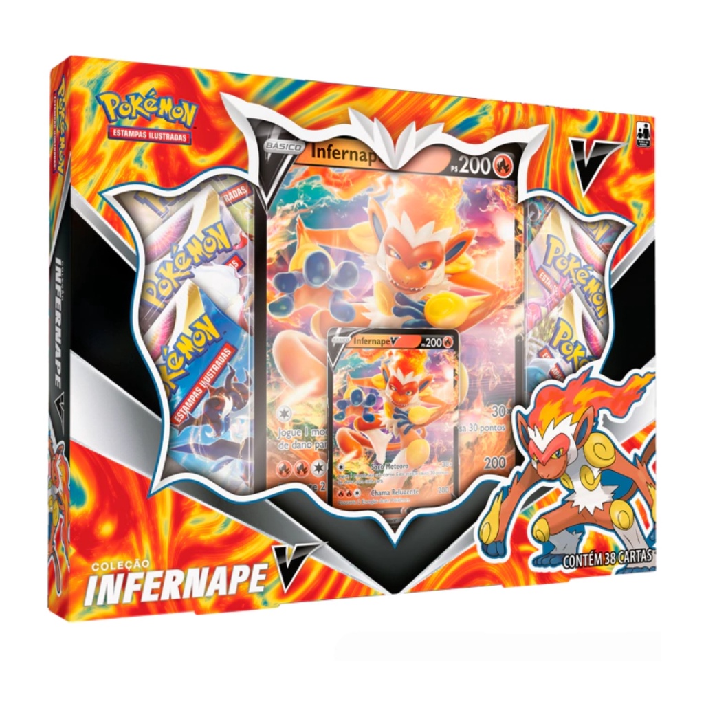 Box Infernape V Pokémon Tcg Copag Cartas Pokémon Original | Shopee Brasil