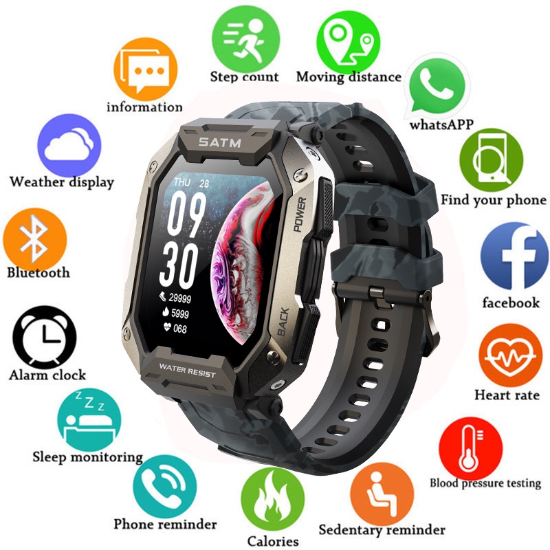 2024 Novo Esporte De Natação Relógio Inteligente Homens smartwatch IP68 ...