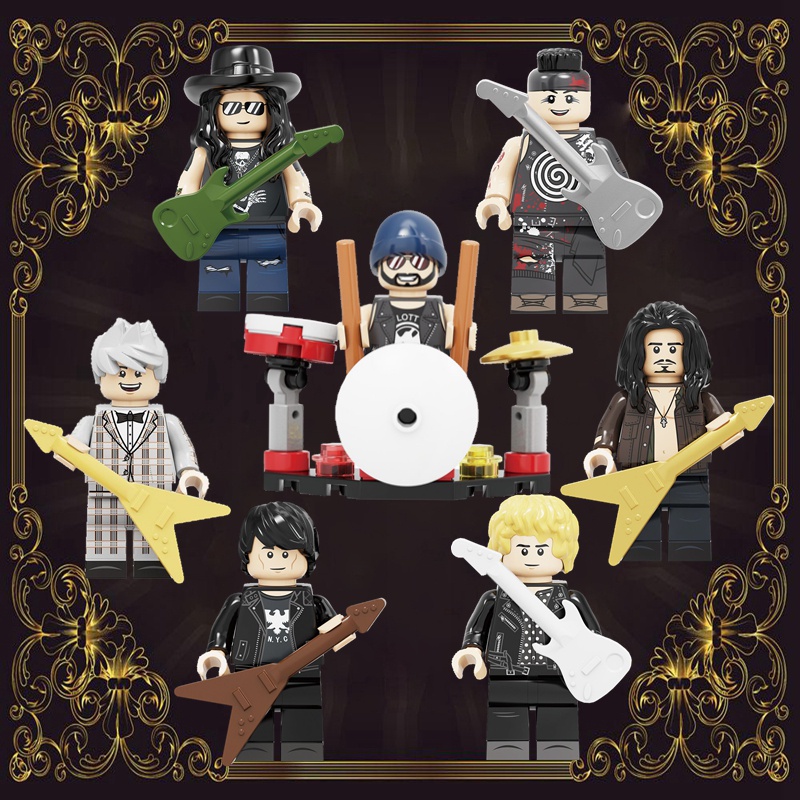 Axl Rose Slash DJ Ashba Aniversário Brinquedos Educativos De Para ...