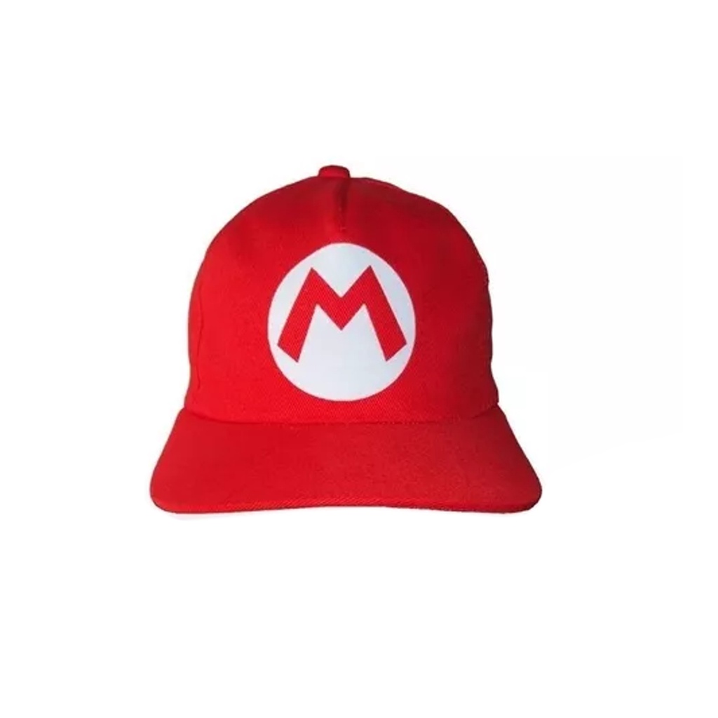 Boné Com Estampa Do Super Mario Bros Vermelho | Shopee Brasil