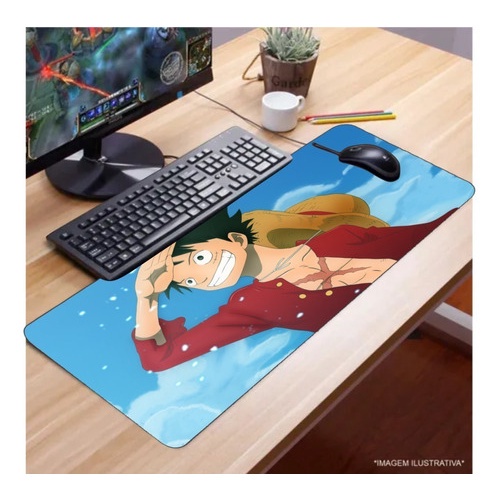 Mouse Pad Gamer One Piece Luffy Personalizado 65x32 265 | Shopee Brasil