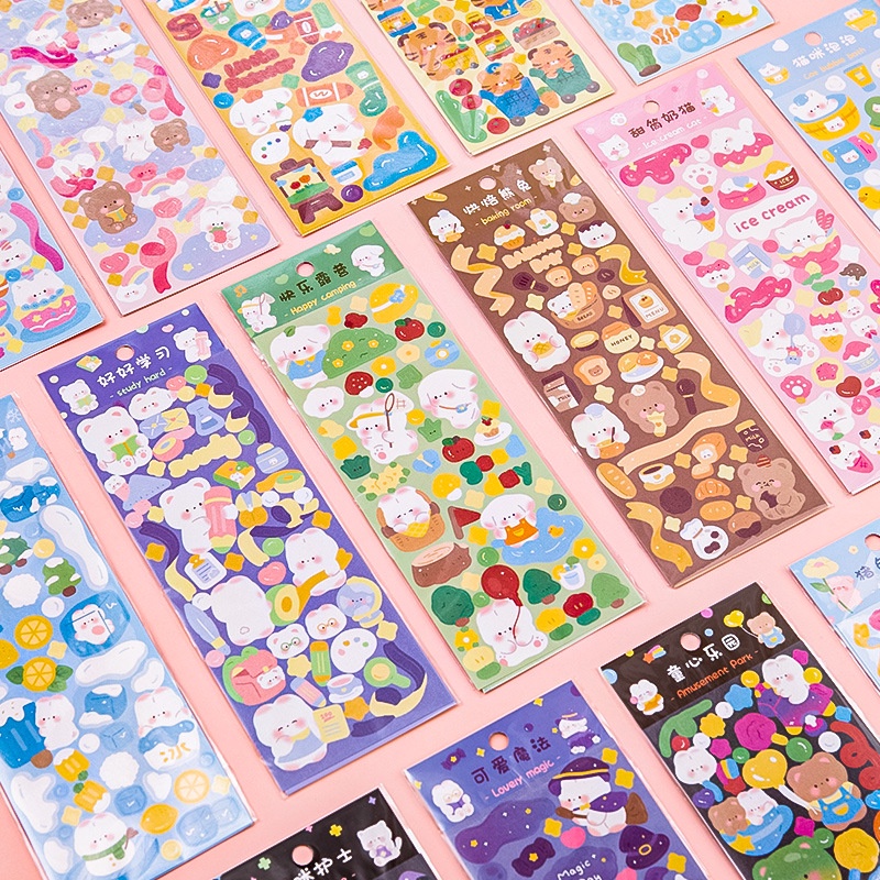 Autocolantes Decorativos Goo Card Stickers Coreanos Cute Journal ...