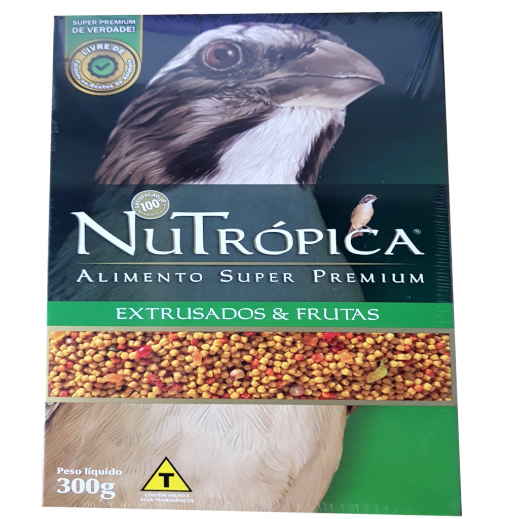 Ração Nutrópica Extrusada Trinca ferro frutas e pimenta 300g | Shopee ...