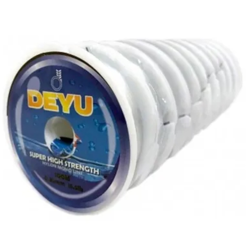 Linha de Nylon Para Pesca Monofilamento D20 Deyu Rolo com 100 Metros Varias Bitolas Pescaria ...