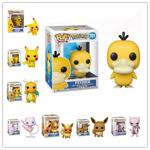 Funko Pop Pokemon 598 Pikachu 581 Mewtwo Psyduck Vulpix Action Figure ...