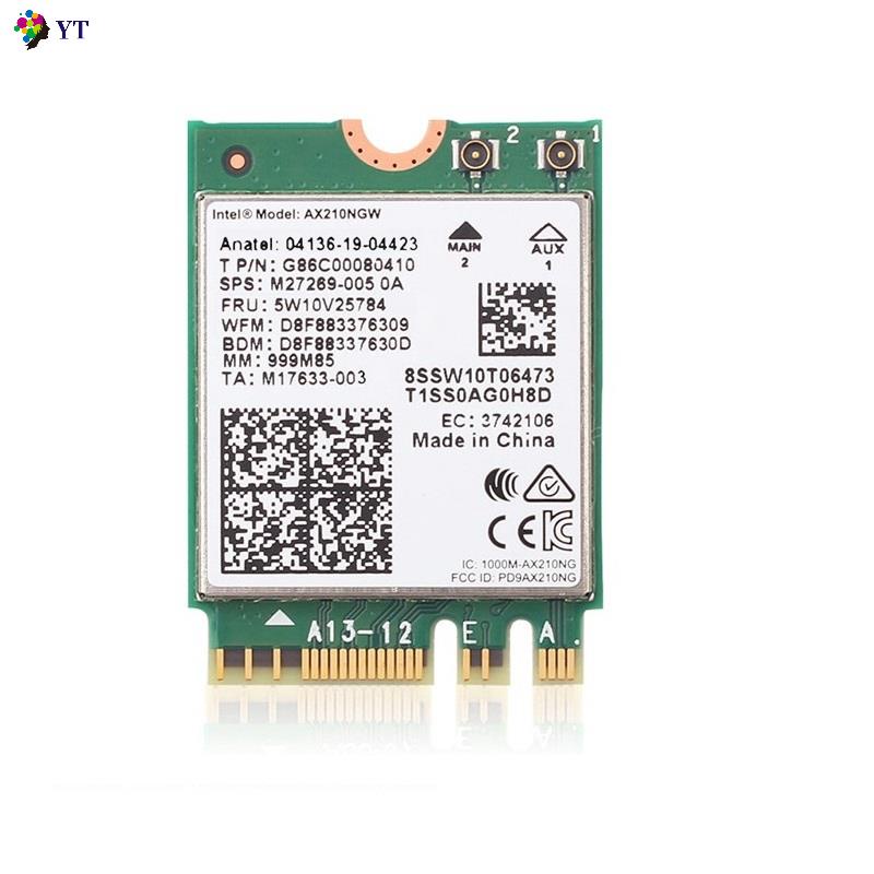Placa De Rede Sem Fio AX210NGW WIFI6E 5374M 5G Adaptador Dual Band ...