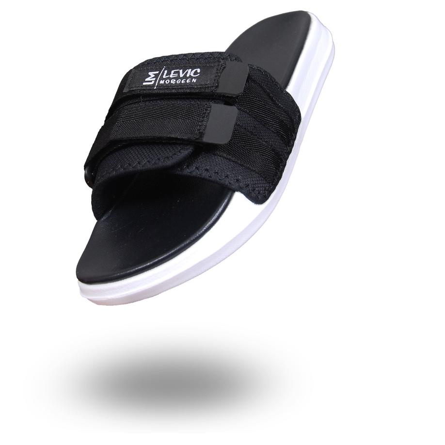 Hnd871 Sandálias LEVIC MORGEEN SUNDO BLACK Slide Sandals Homens ...