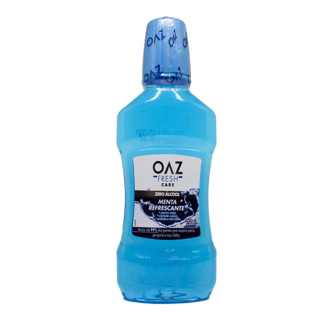 Oaz Enxaguante Bucal Menta Resfrecante 250Ml | Shopee Brasil