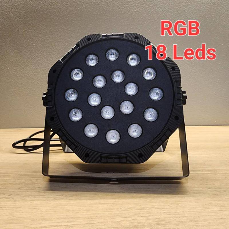 Canhão Refletor 18 Leds 36 Leds Jogo de Luz Par RGB dmx Strobo ...