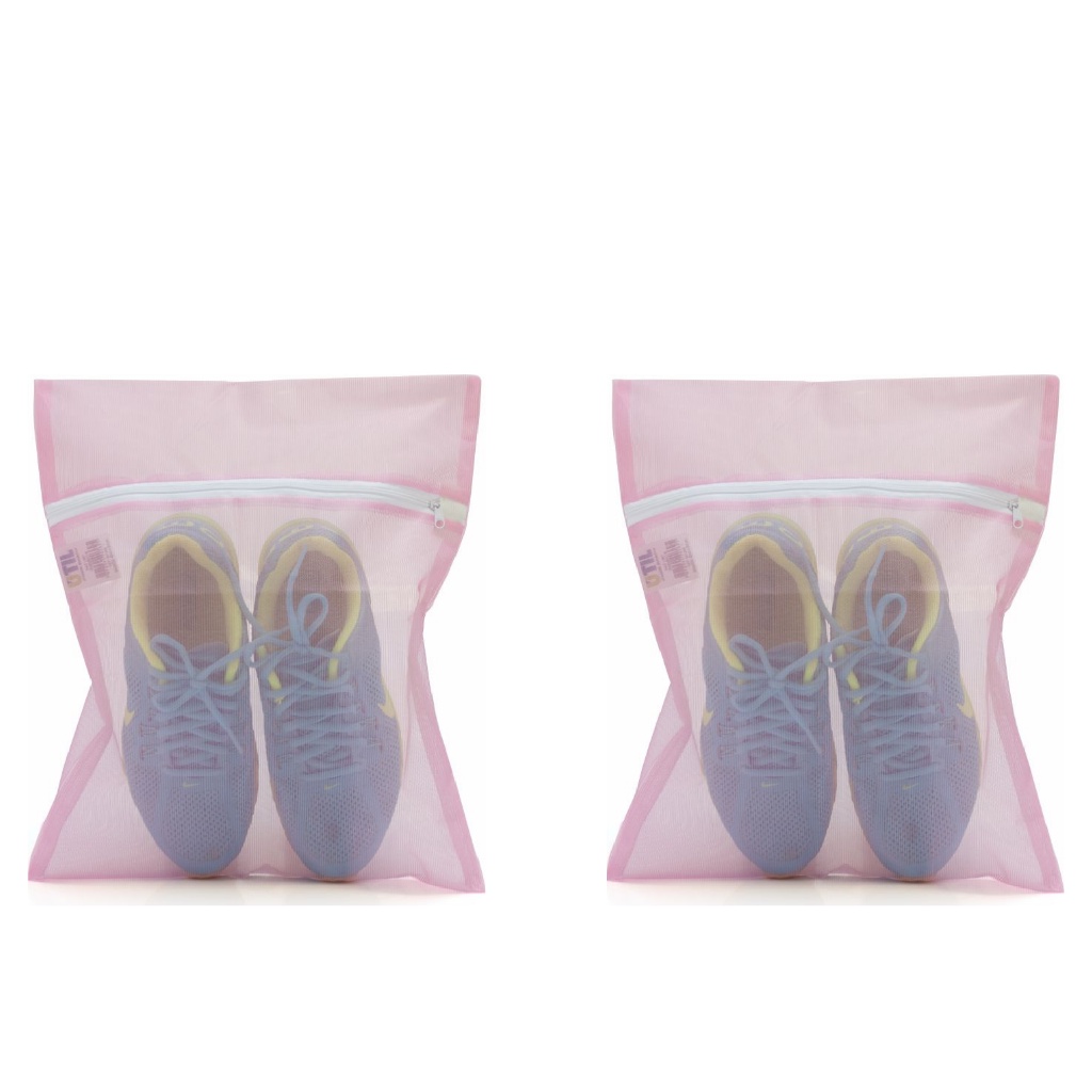 Kit 2 Saco Protetor Lavar Roupas Rosa Bag Limp Colors Tam. M Sapatos ...