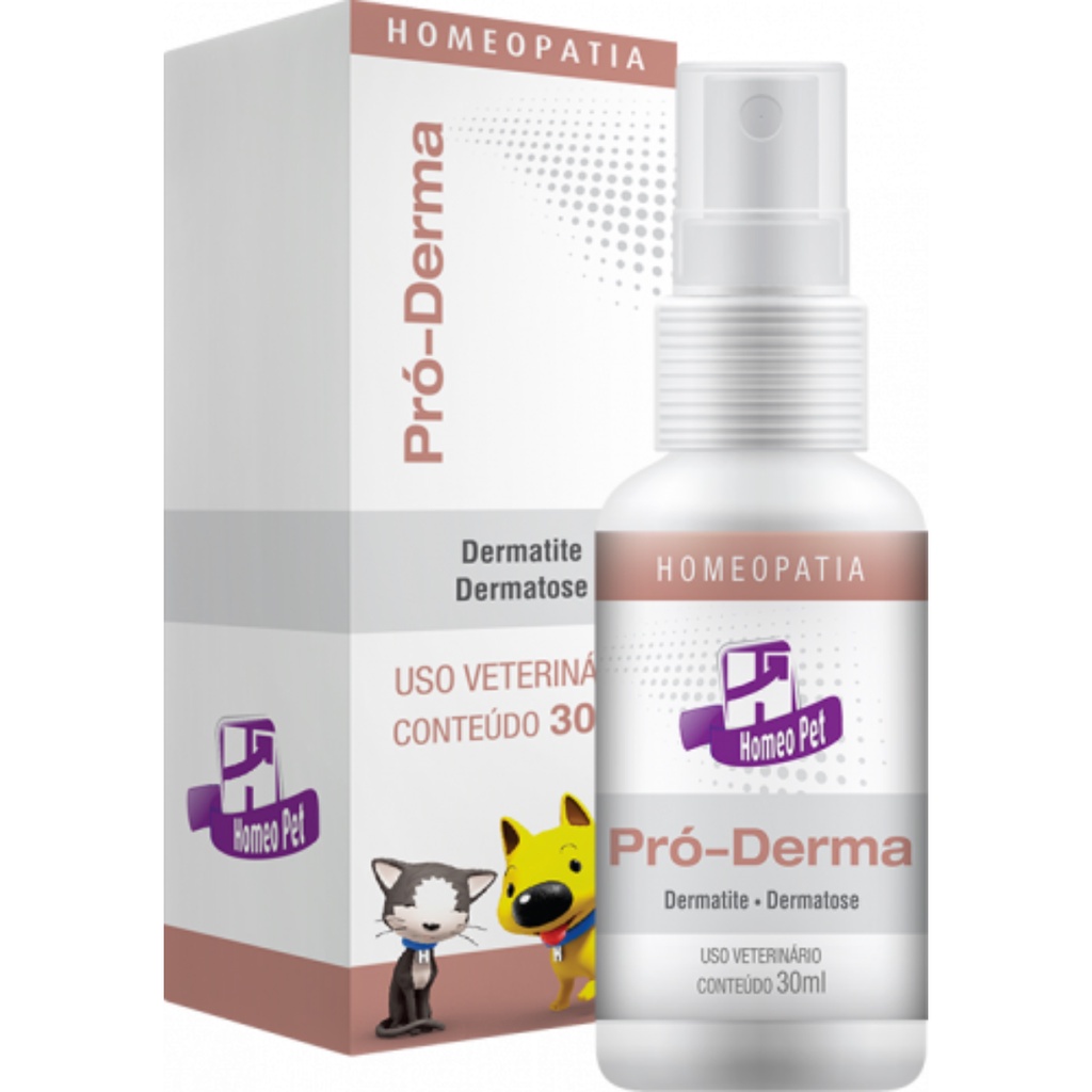 Pro Derma Trata Problemas De Pele Cães E Gatos 30ml Homeopet | Shopee ...