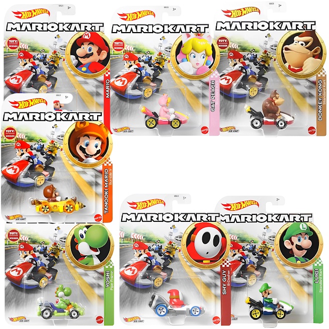 Carrinho Hot Wheels Mario Kart GBG25 Mattel | Shopee Brasil