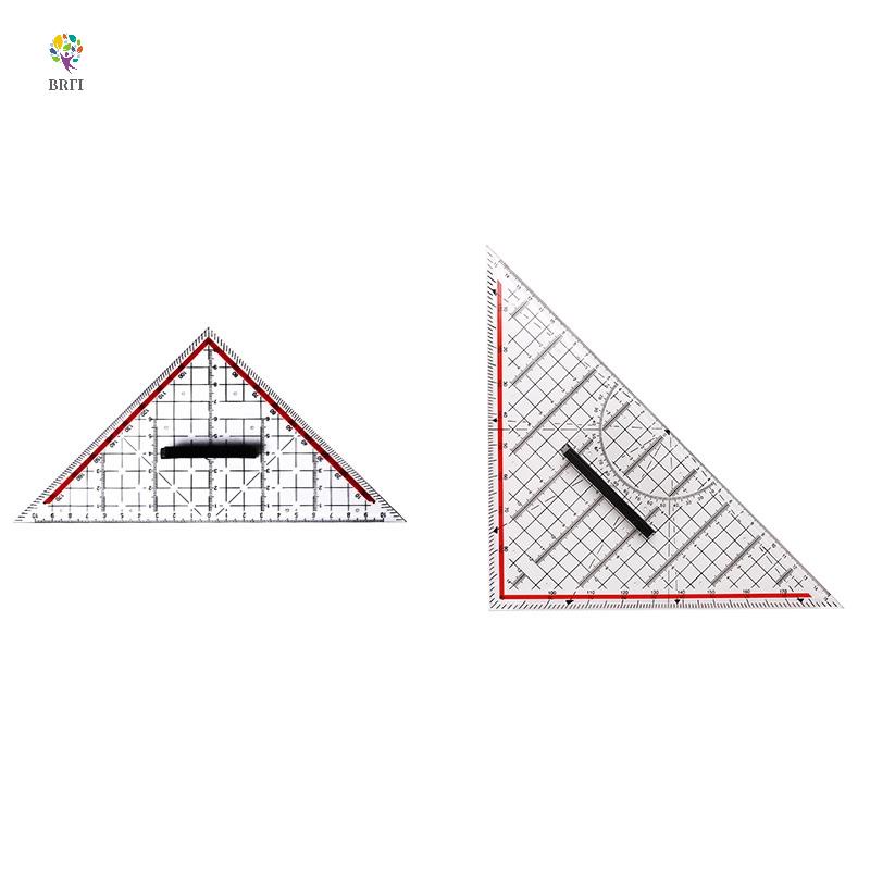 Régua De Desenho Triangular Multi-Função Com Transferidor De Manopla ...