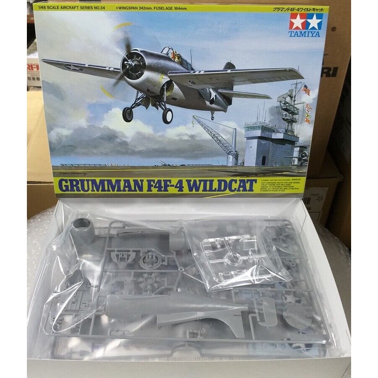 Grumman F4F-4 Wildcat TAMIYA 1/48 kit Modelo Plástico 61034 | Shopee Brasil