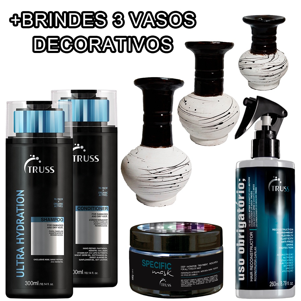 Truss Shampoo + Cond Ultra-hidratante+ Masc+ Uso Obrigatorio | Shopee ...