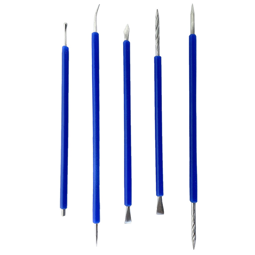 Kit Isis Cutelaria Azul com 5 instrumentos | Shopee Brasil