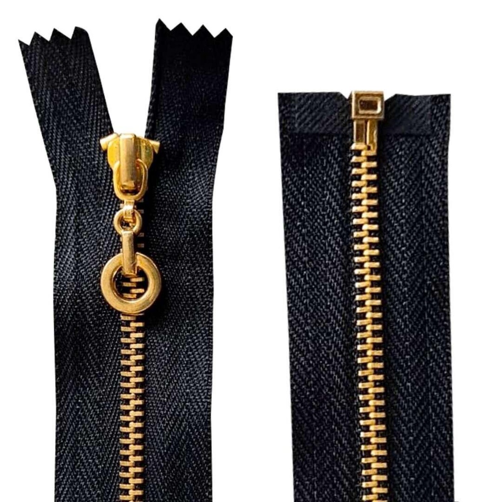 Kit 10 Zipers Destacavel 70cm Dourado | Shopee Brasil