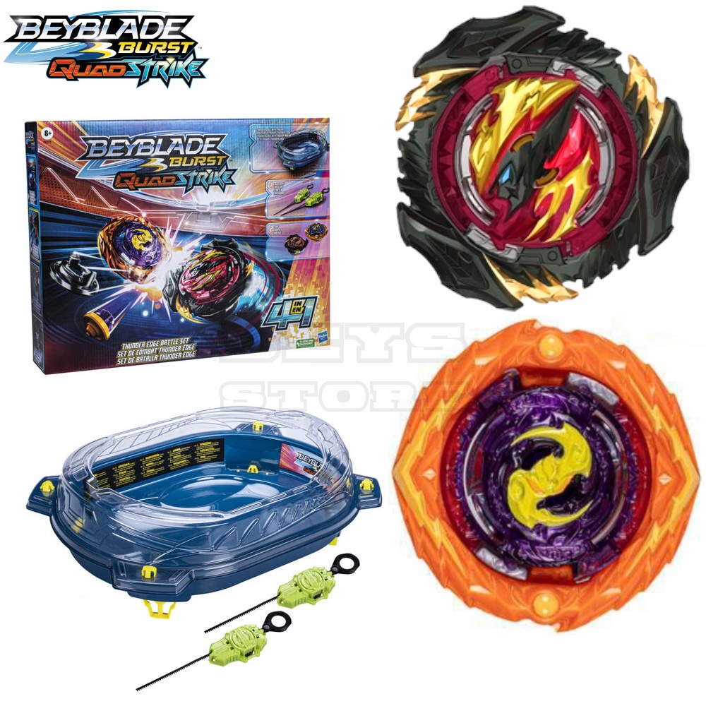 Beyblade Thunder Edge Battle Set - Hasbro | Shopee Brasil