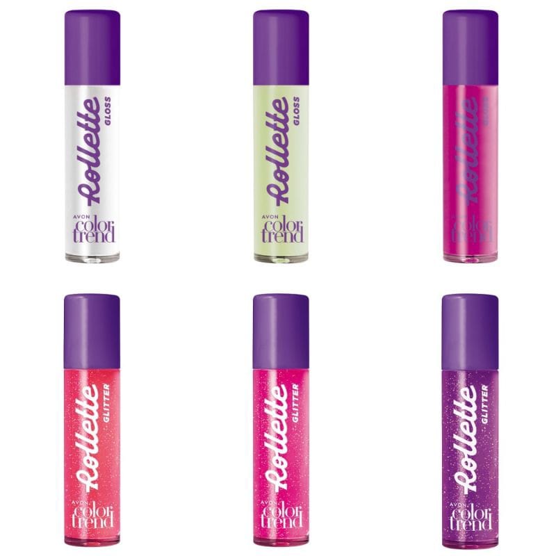 Brilho Labial Rollette Gloss Avon Color trend 5,5ml com ou sem Glitter ...