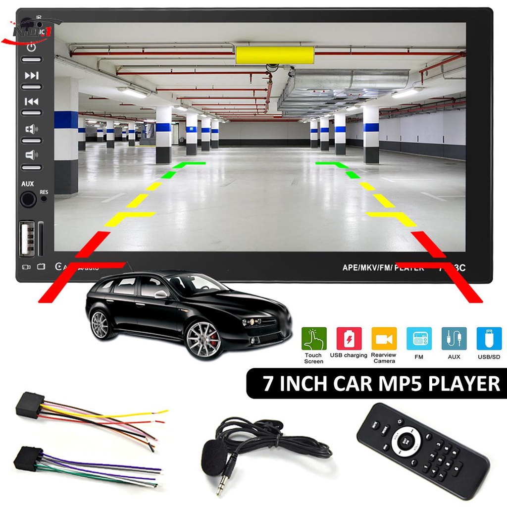 Rádio Estéreo Duplo Din Carro Inteligente Receptor De Áudio Para Carros ...