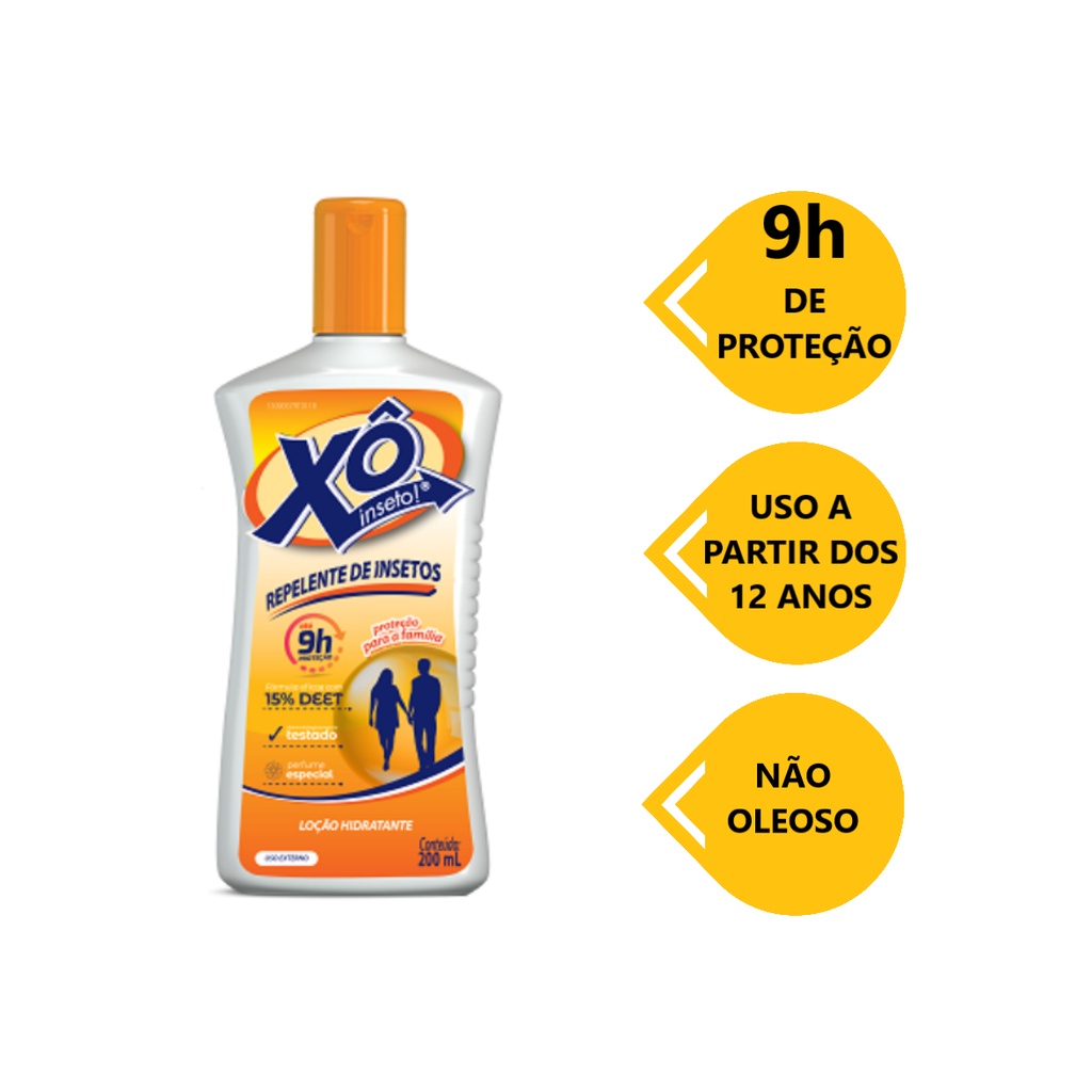 Repelente Xô Inseto Cimed Loção hidratante 200ml DEET | Shopee Brasil
