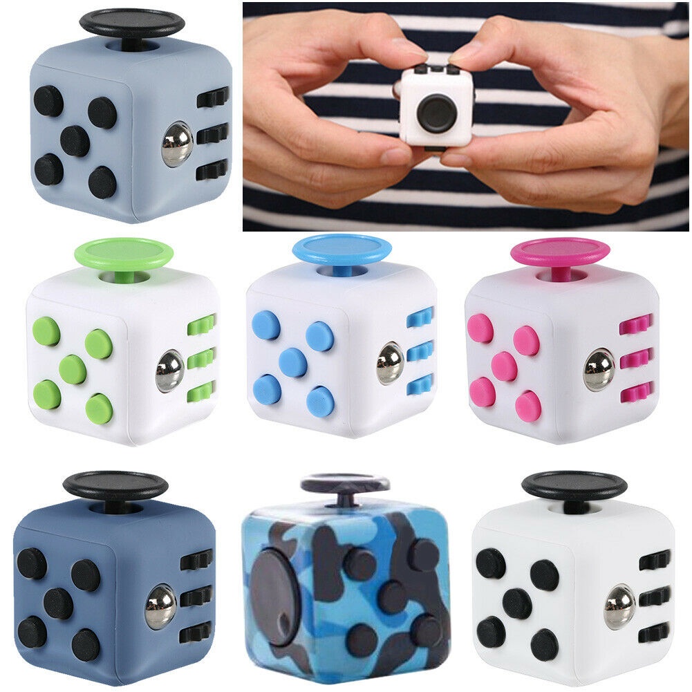 Fidget Cube Children Special Adults Stress Anxiety Relief Desk Fiddle ...