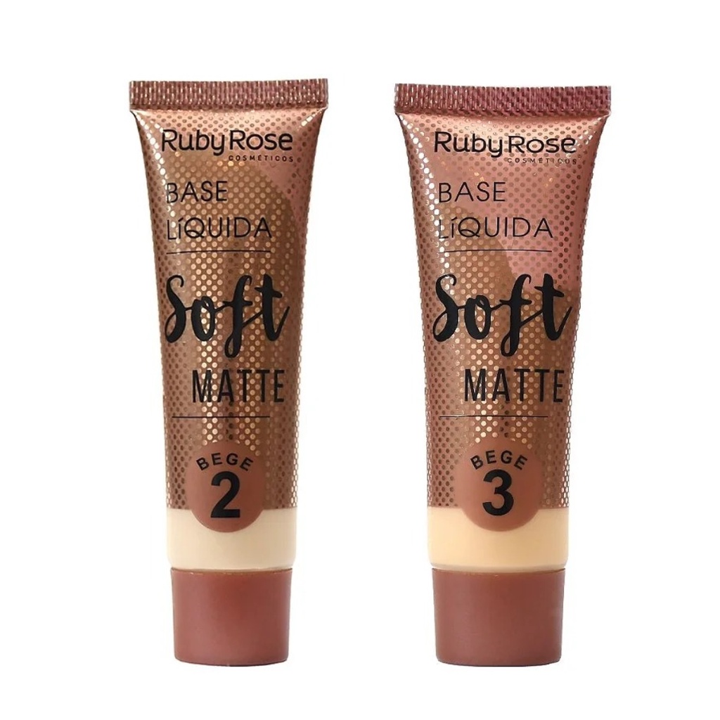 Base Liquida Soft Matte Bege Ruby Rose | Shopee Brasil