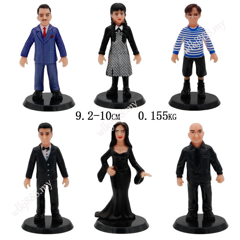 6 Peças/set A Família Addams Quarta-Feira Tio fester gomez Anime ...
