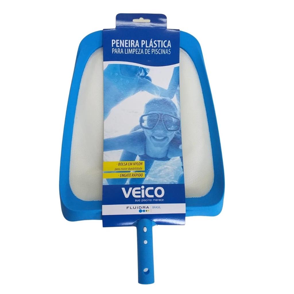 PENEIRA MODELO SUPERFICIE MALHA NYLON VEICO CATA FOLHAS LIMPEZA PISCINA ...