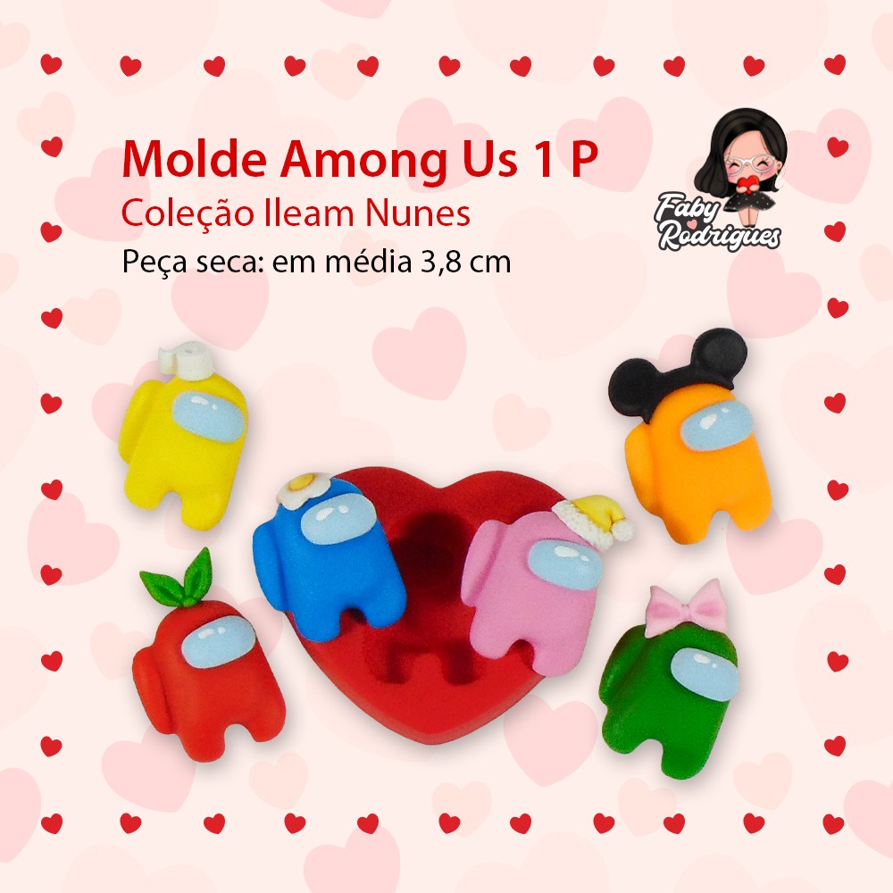 Molde de Silicone Among Us 1 P - Ileam Nunes | Shopee Brasil