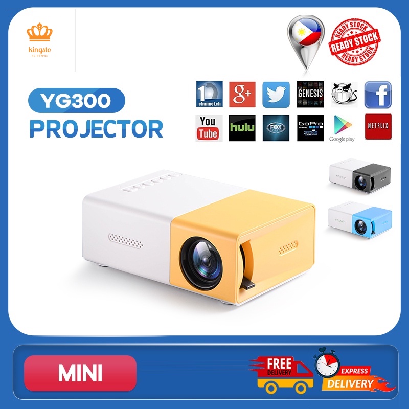Projetor de Vídeo / Sistema de Home Theater YG300 com Interface LED ...