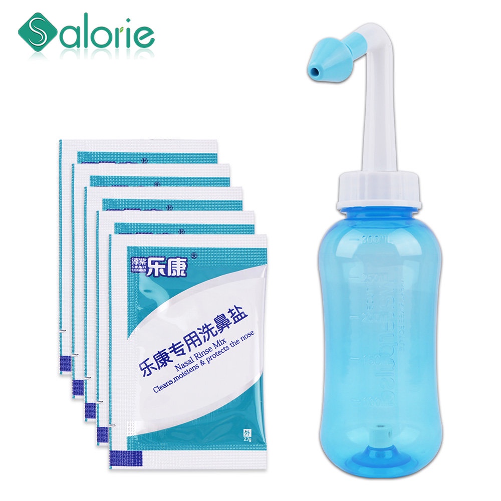 SALORIE 1Set 500/300ML Limpador Nasal De Nariz Limpeza Evitar Rinite ...