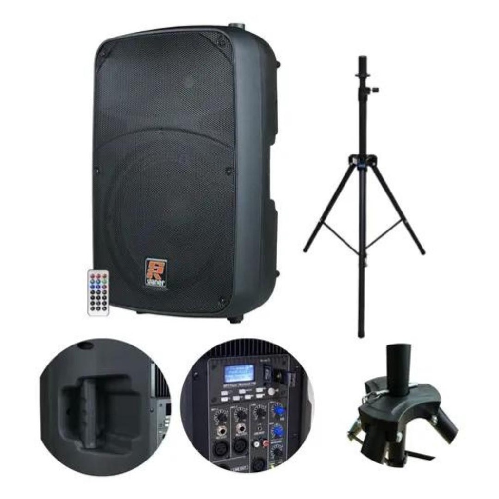 Caixa Ativa Staner Bi-amplificada 12pol 2vias 200wrms Sr212a | Shopee Brasil