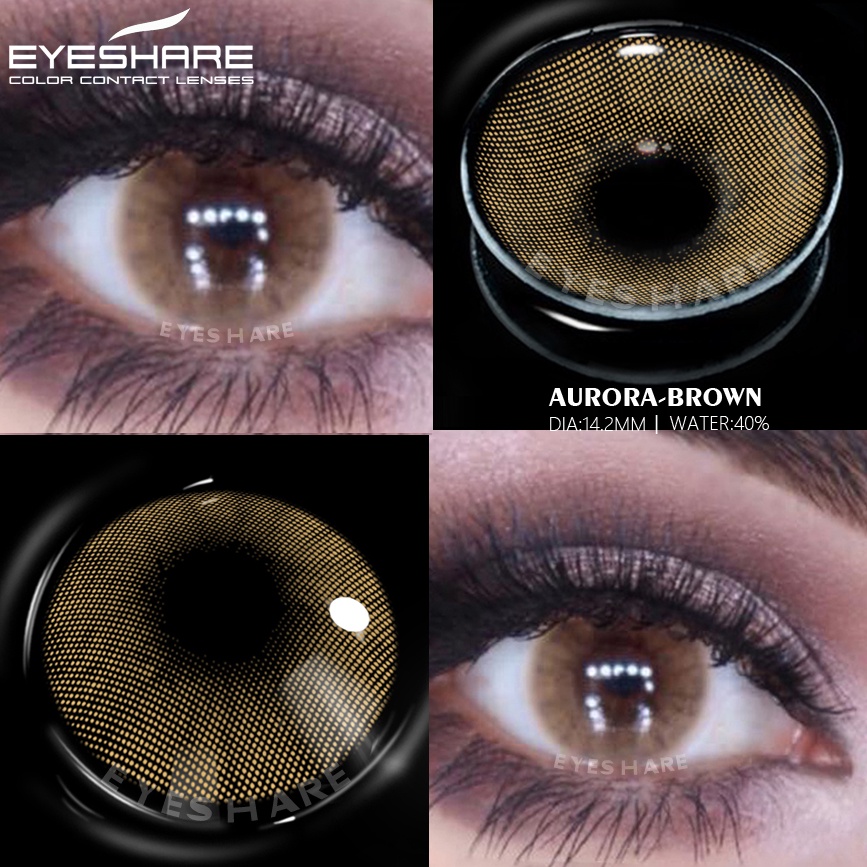 Lentes De Contato De Cor Natural Da Série EYESHARE AURORA Para Olhos ...